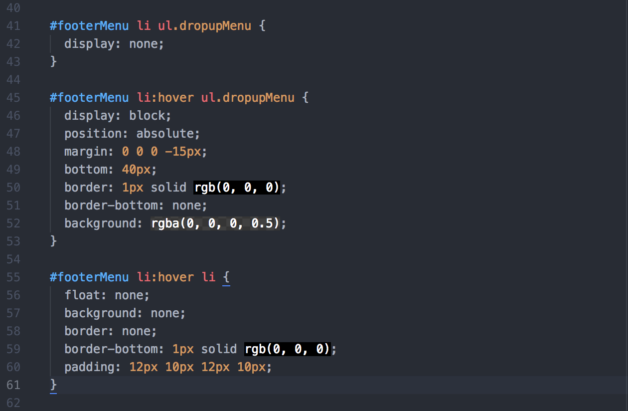 Drop Up Menus From Your Footer. Every website has a drop down menu… | by Drew Overcash | Medium