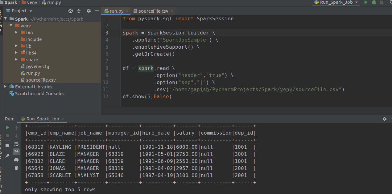Setting up PySpark 2.4 Development Environment on PyCharm IDE