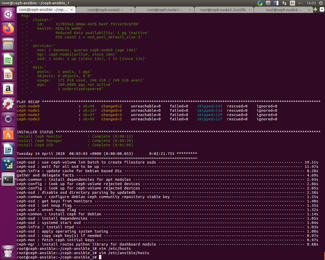 [Ubuntu] 透過 Ansible 部署 CEPH. 本篇會介紹如何在 ubuntu system 透過 ceph-ansible ...