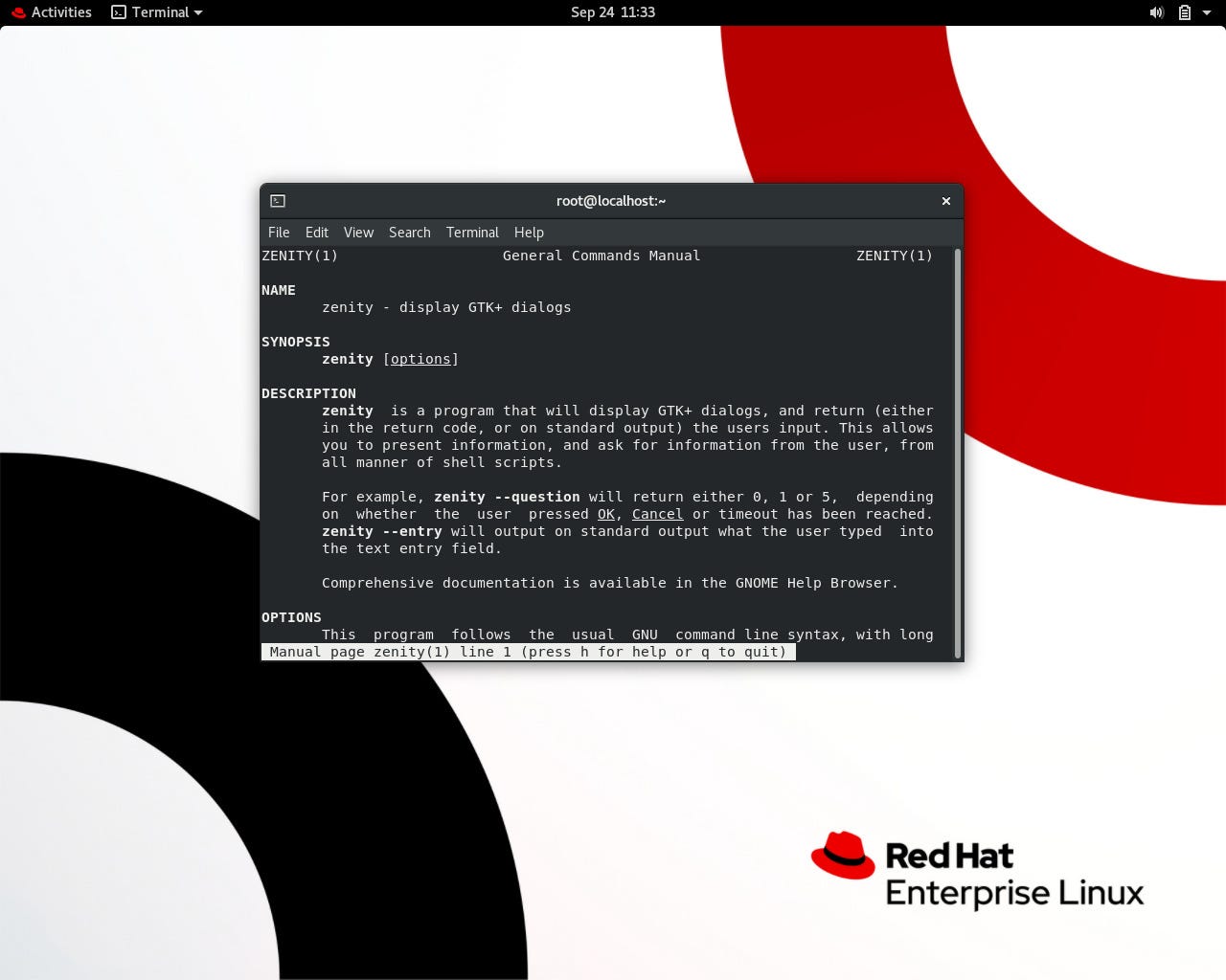 Linux Zenity Command. ARTH2.0 — Task 1.1 | by Vaibhav Khandare | Medium