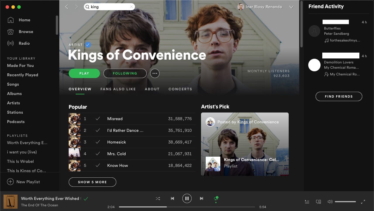 Spotify Redesign Concept — Case Study part 1 | by Ananda Riosy | Medium