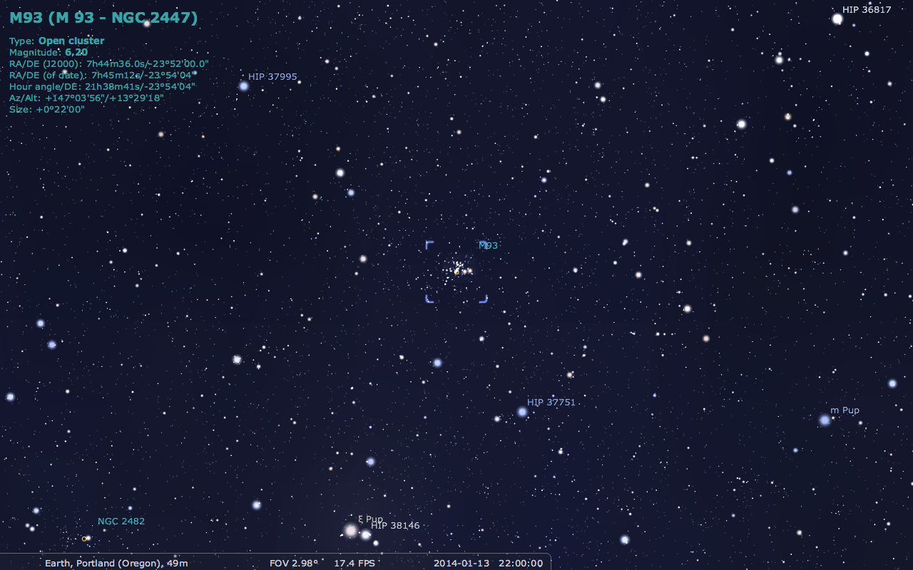 Messier Monday: Messier’s Last Original Open Cluster, M93 | by Ethan Siegel | Starts With A Bang ...