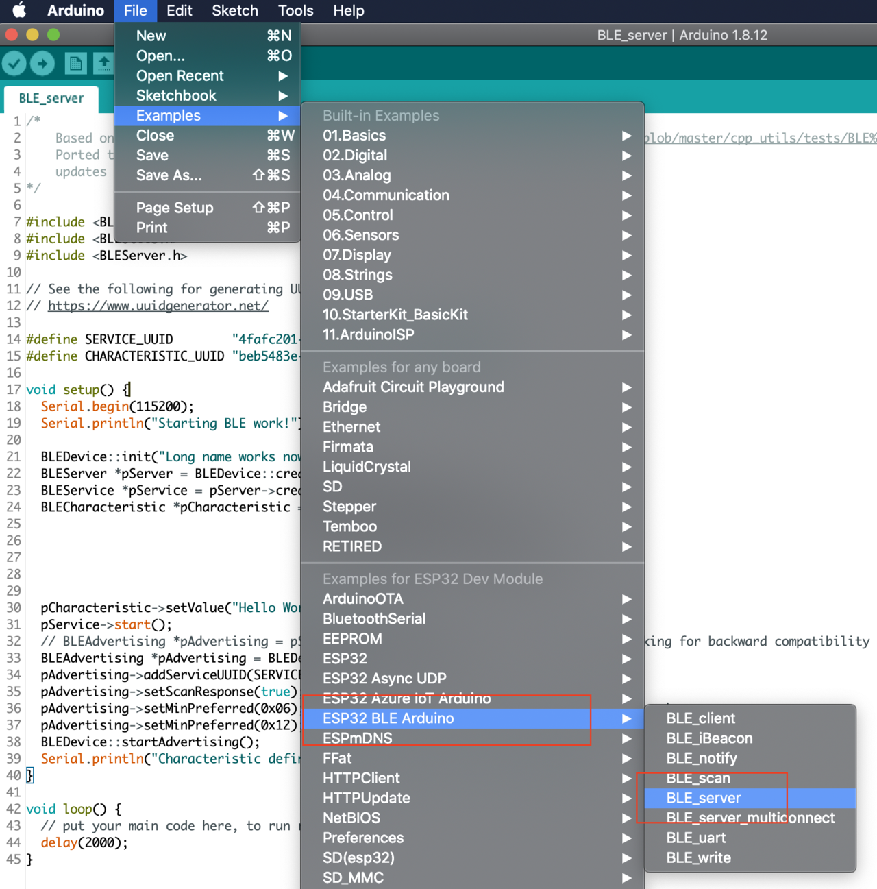 Bluetooth (BLE) advertising with Arduino ESP32 sample code (no coding ...