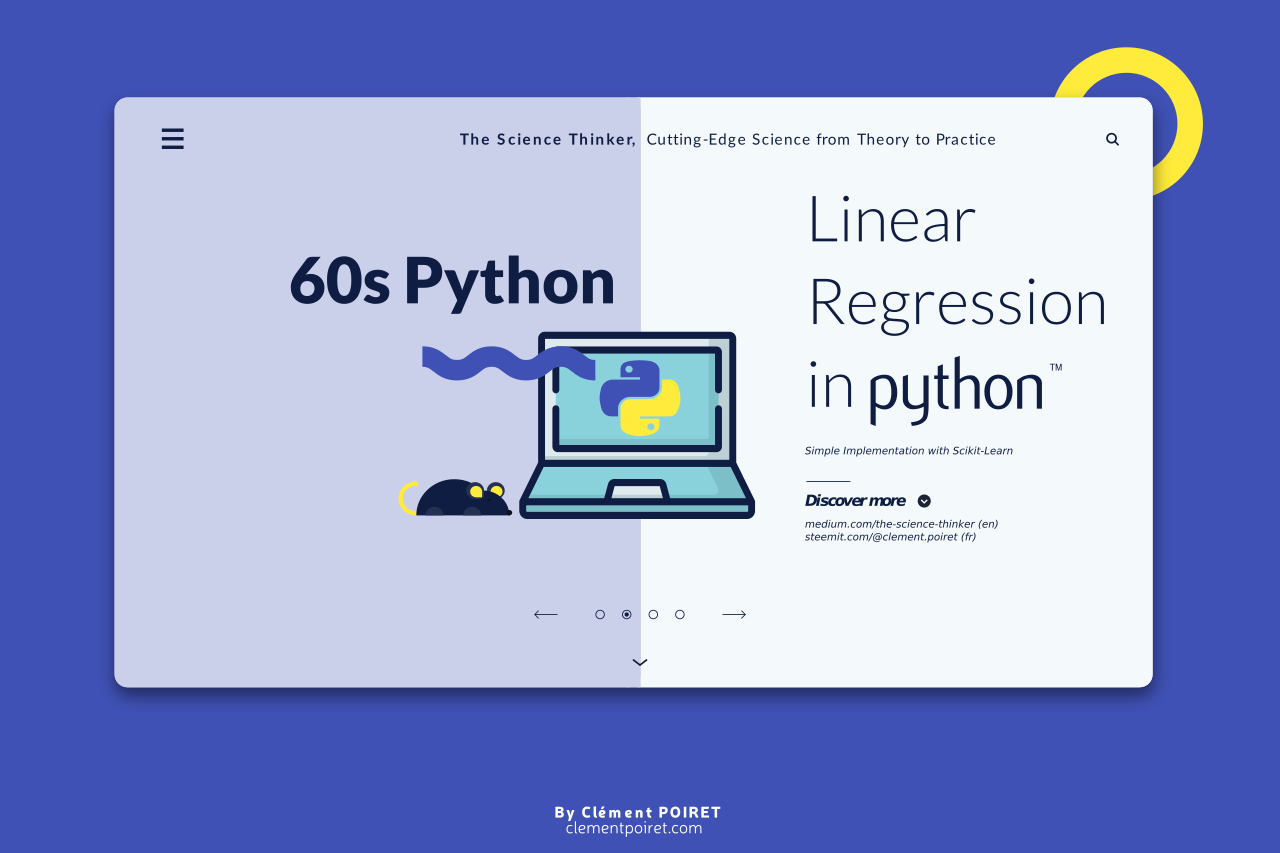 60s Python — the Linear Regression | by Clément POIRET | The Science ...