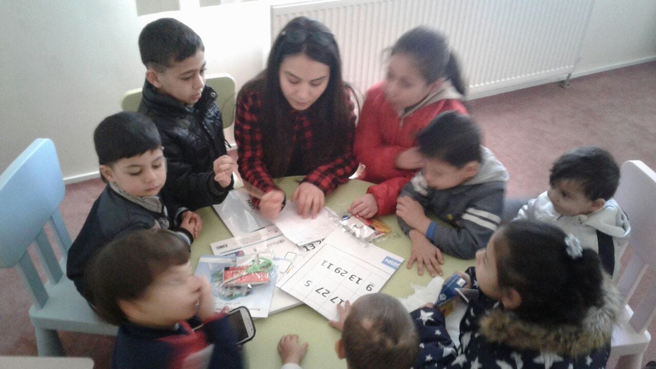 Pre-school education kit brings happiness for Syrian refugee children ...