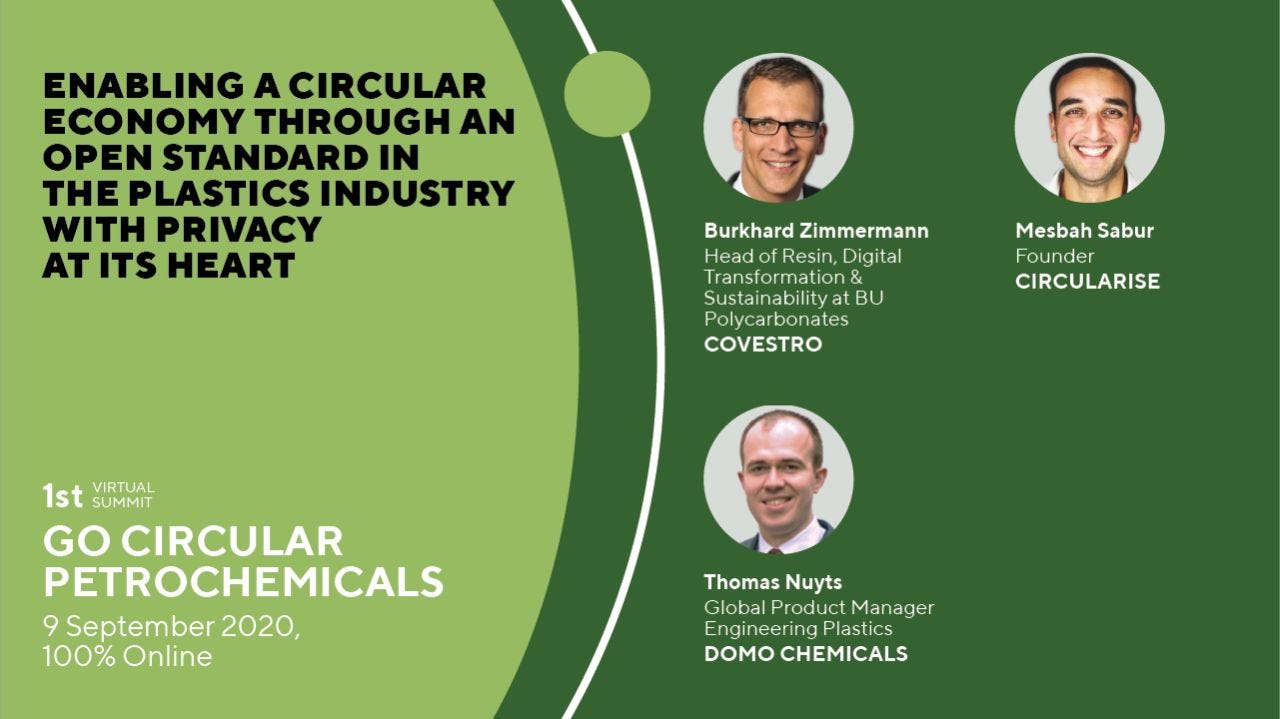 Circularise at Go Circular Petrochemicals on September 9 | by ...