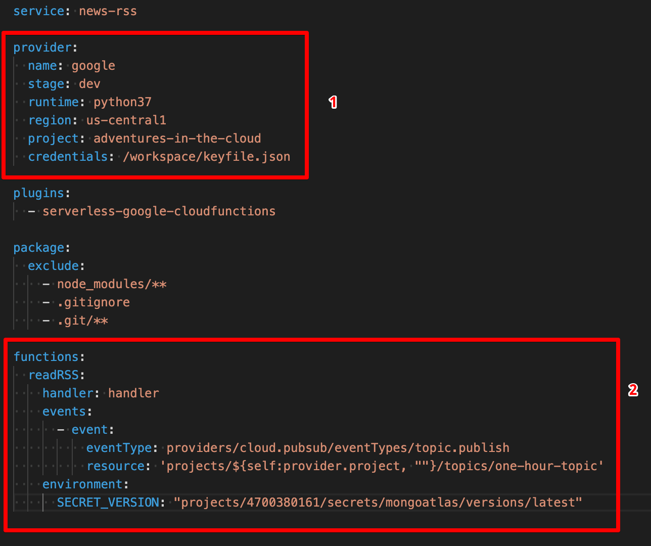 Serverless Framework (with GCP), MongoDB (Atlas), Cloud Build and more ...