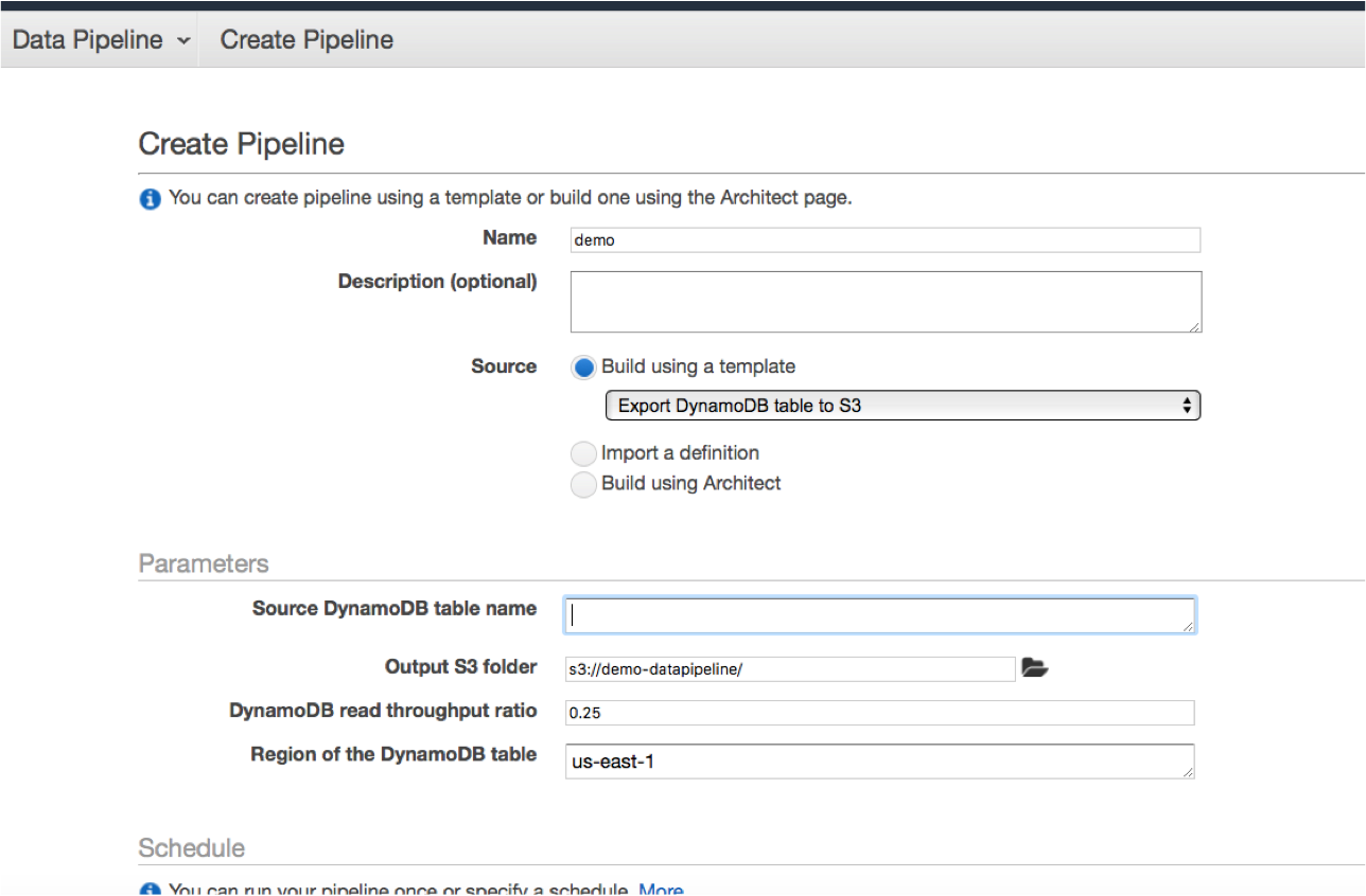 AWS Data Pipeline for DynamoDB Backup to S3 — a Tiny Demonstration | by Sreeprakash Neelakantan ...