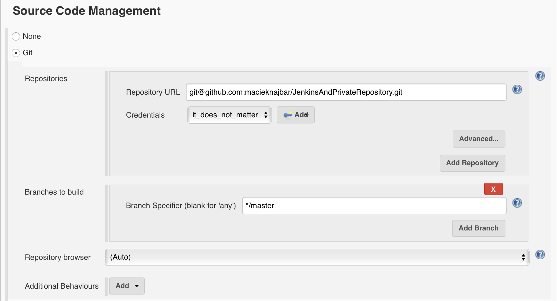 git - Add GitHub private repo to Jenkins - Stack Overflow
