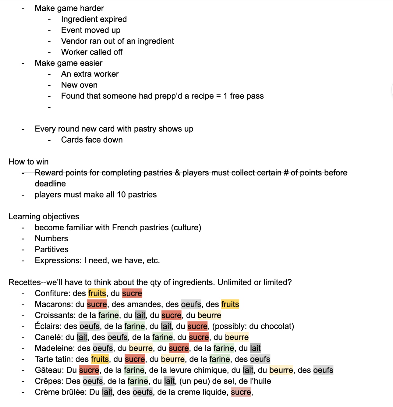 Game design for French learning. Week from 1/21/20–1/23/20 | by Laura ...