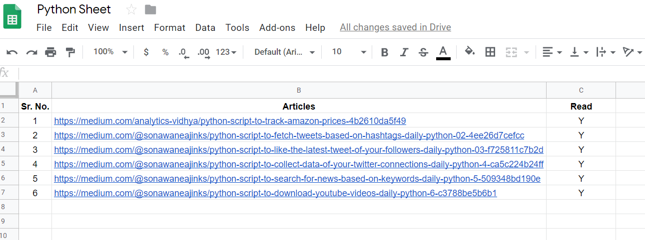 Python script to edit Google Sheets | Daily Python #7