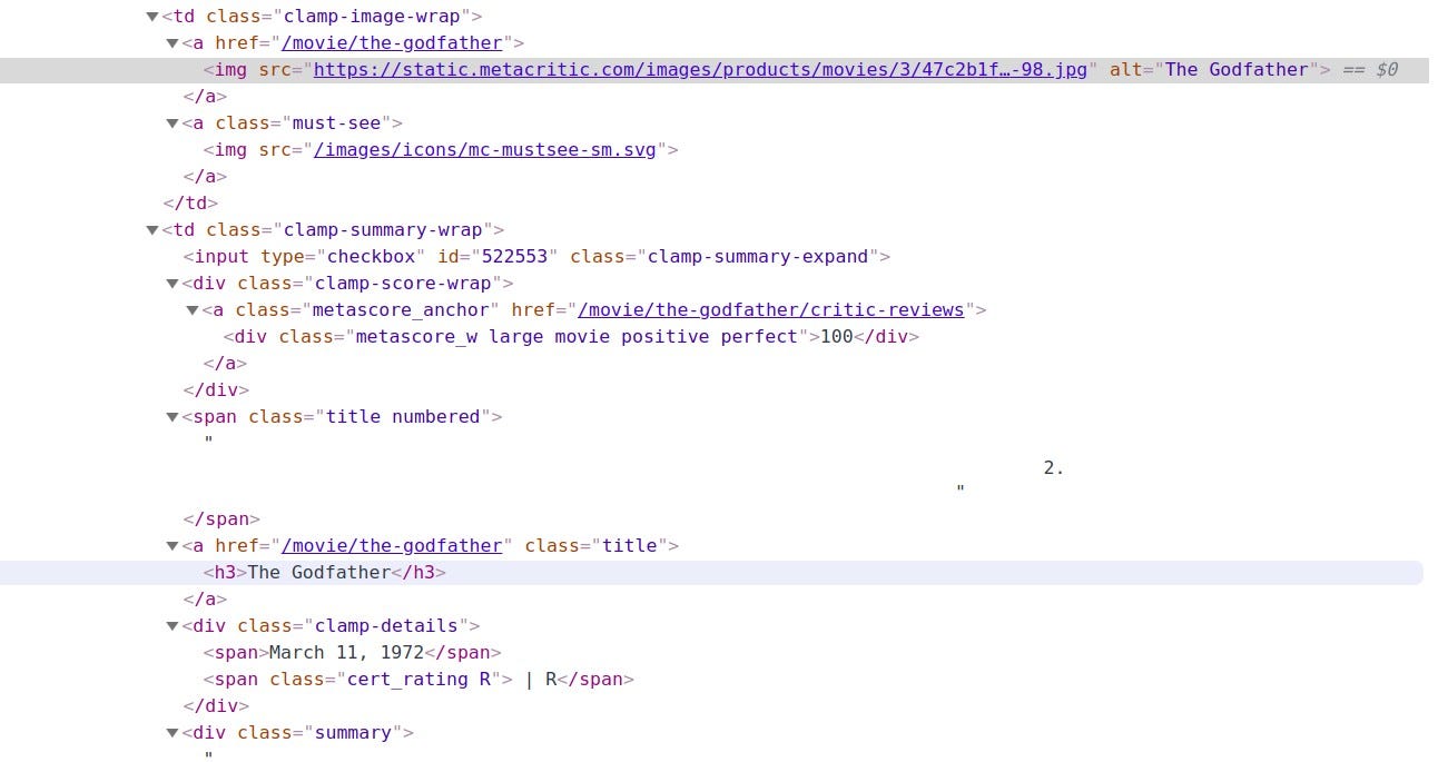 Scraping Movie Reviews using Beautiful Soup 4 and Python 3