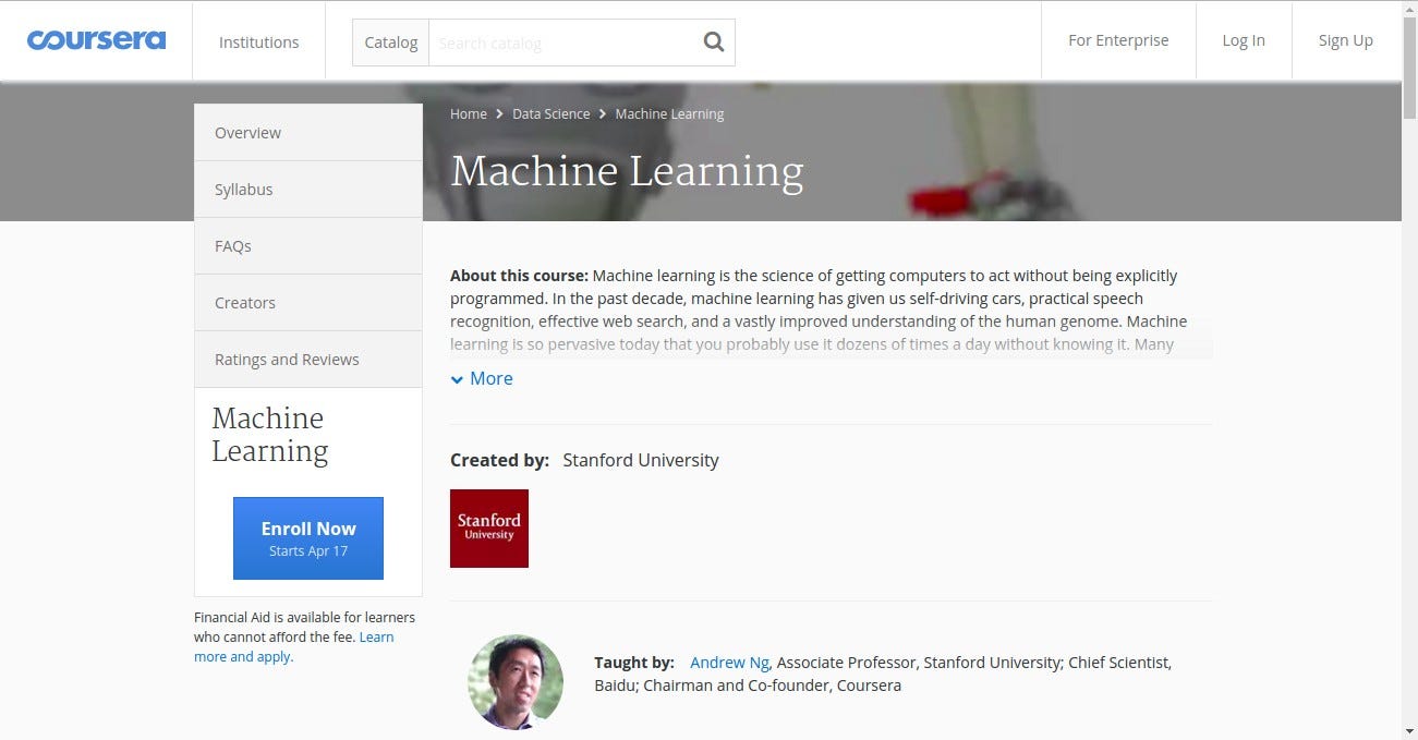 Waltzing Through Andrew Ng’s Machine Learning Course | by Next Tech Lab ...