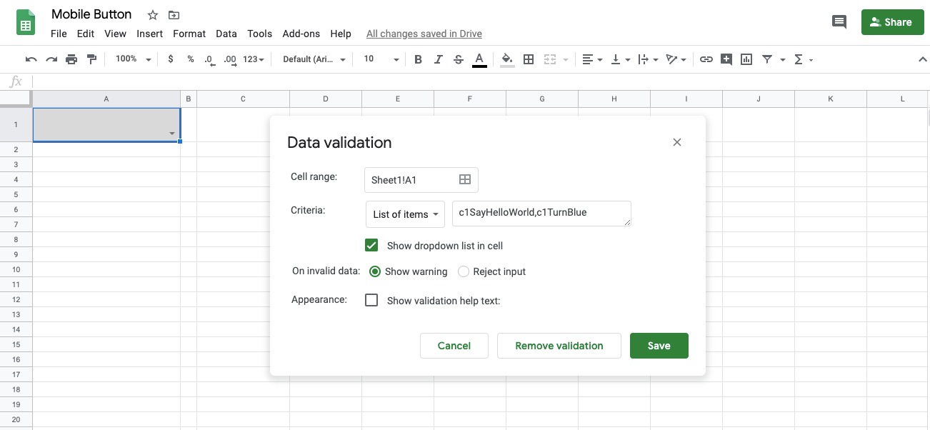 Create Button In Google Sheets Mobile - macadamScripts - Medium