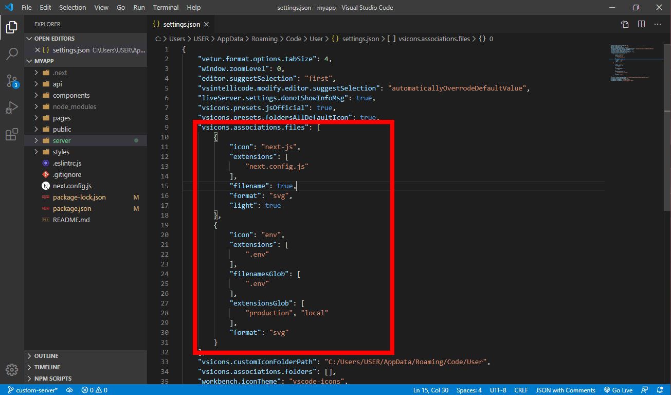 How to add your custom icons to vscode-icons | by CHC1024 | Medium