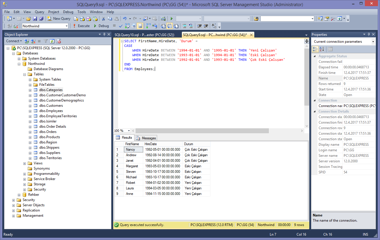 T-SQL’de Karar İfadeleri ve Döngü Kullanımı | by Gökhan YAVAŞ ...