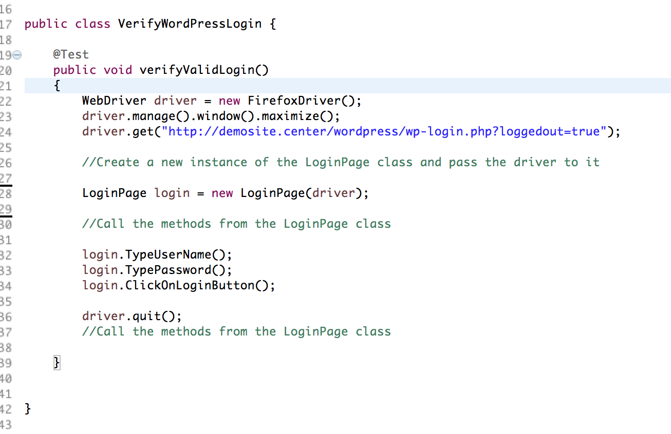 Page Object Model using Selenium and Java - Sue Wild - Medium