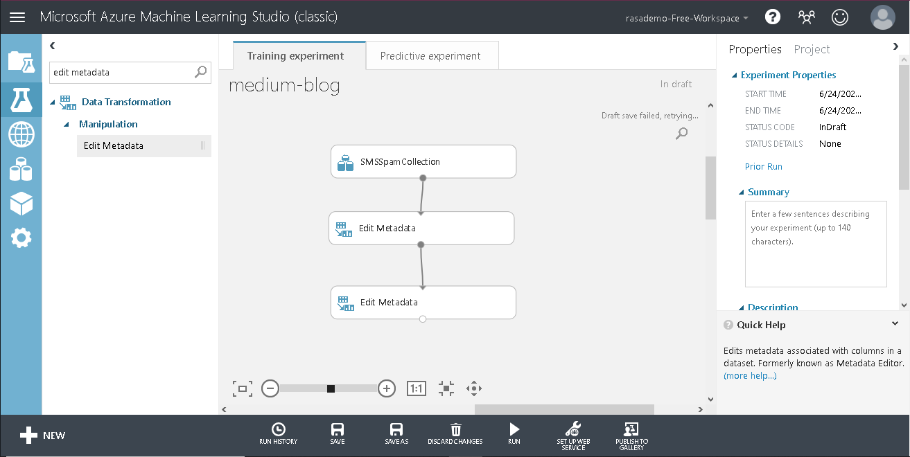Beginner’s guide to Azure Machine Learning Studio using custom dataset ...