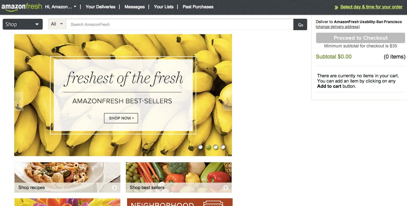 3 Ways AmazonFresh Can Improve Its User Experience | UX Collective