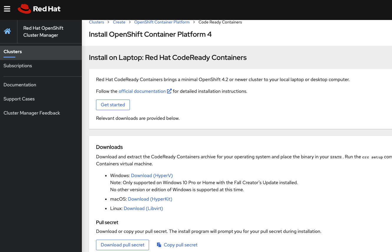 Red Hat OpenShift 4 di Laptop mu: Code Ready Container | by Erfin Feluzy | Development using ...
