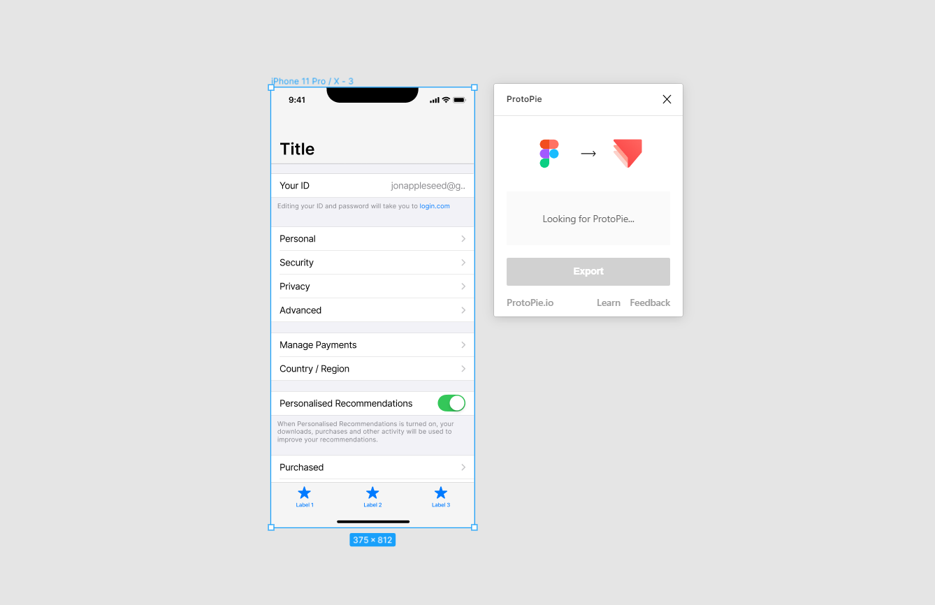 Prototyping the iOS navigation bar in ProtoPie | by Paavan | Jan, 2021 | UX Collective