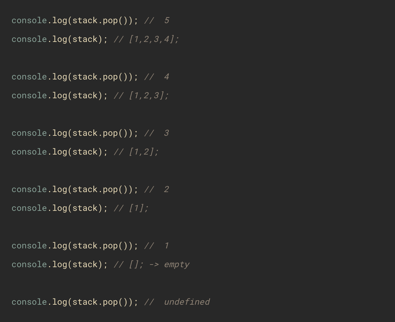 A estrutura de pilha (stack) em Arrays JavaScript | by Ricardo Reis | Medium