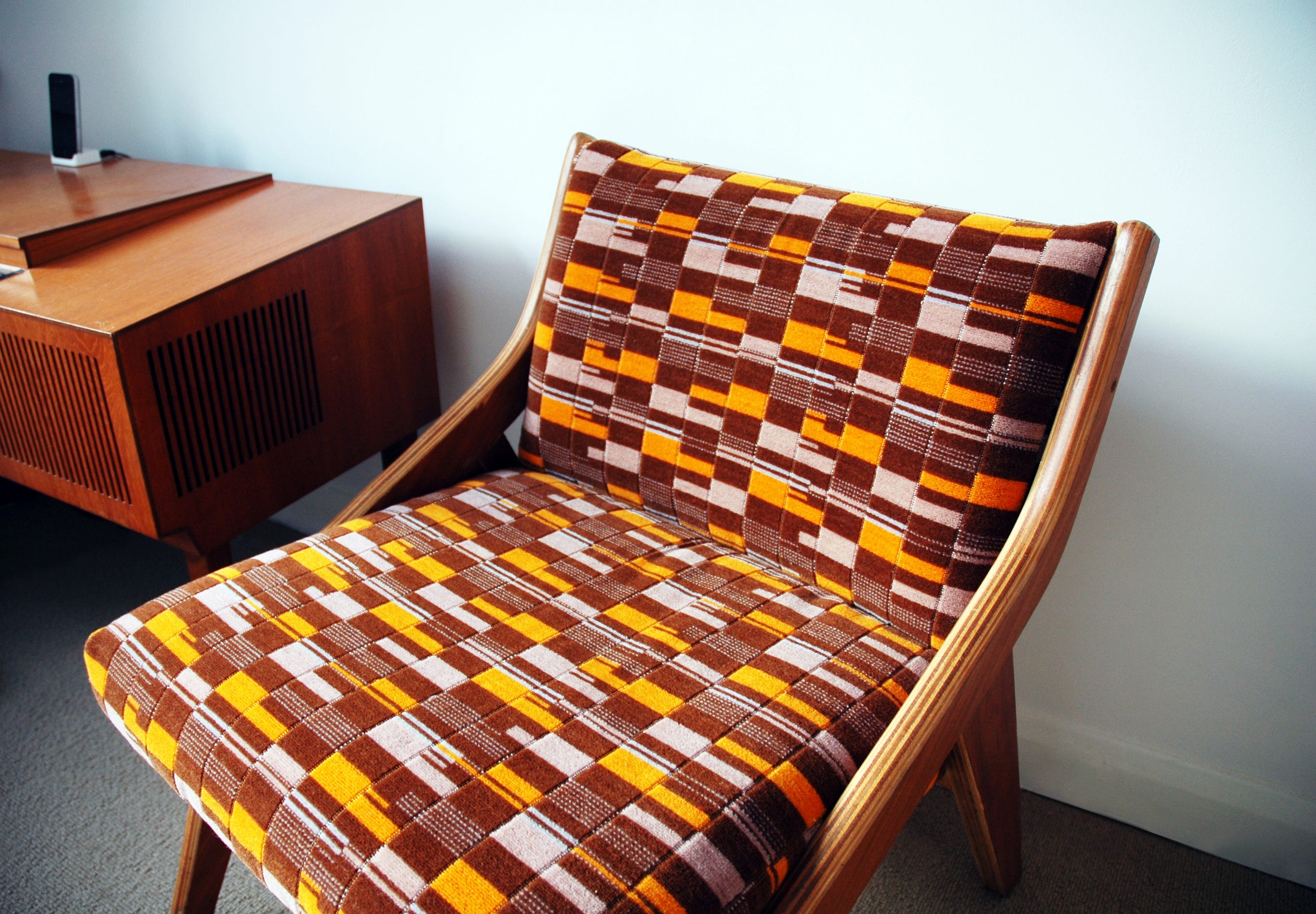 Overground moquette reupholstery | by Peter Collins | Medium