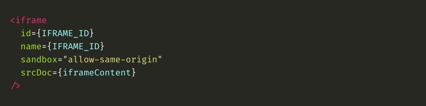How to safely inject HTML in React using an iframe - Thinkmill - Medium