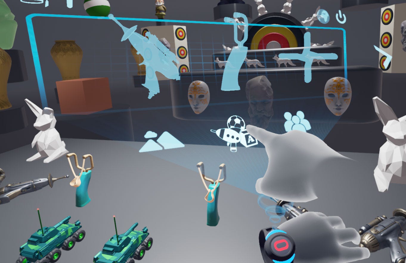 VR UI Design Pattern — The Tool Palette - Virtual Reality Pop