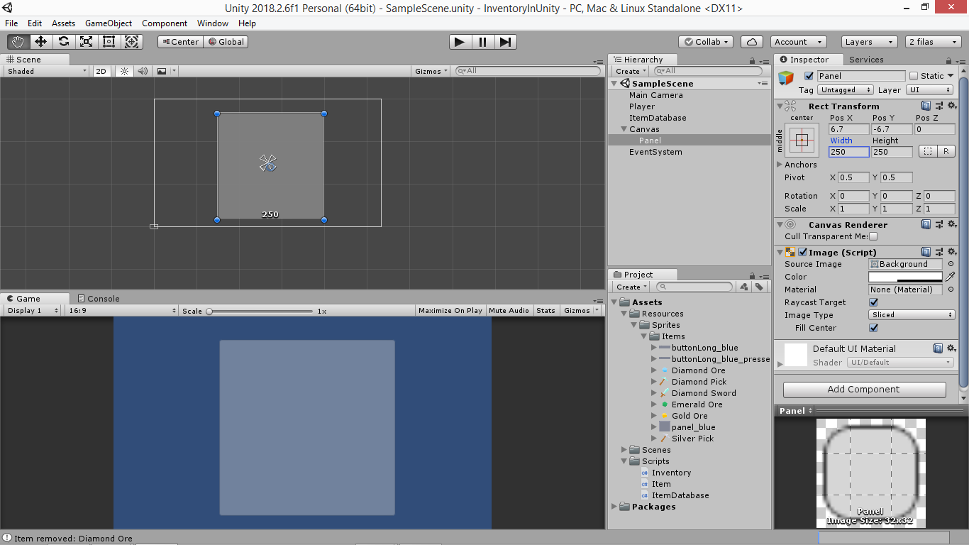 Create an Unity inventory: part 3: UI | by Yone Moreno Jiménez | Medium