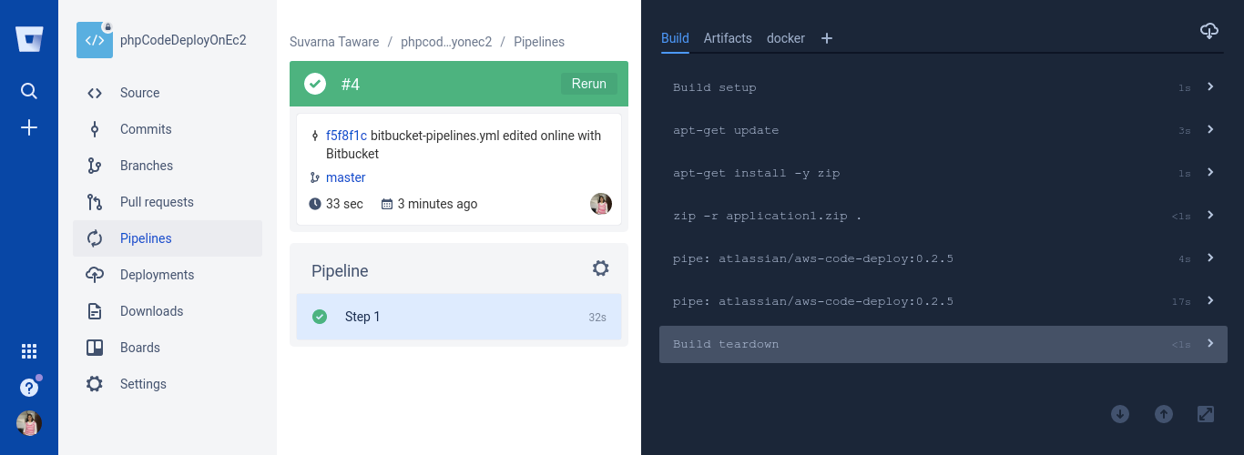 Bitbucket To Aws Ec2 Continuous Deployment Pipeline Using Aws Code Deploy For Php Application