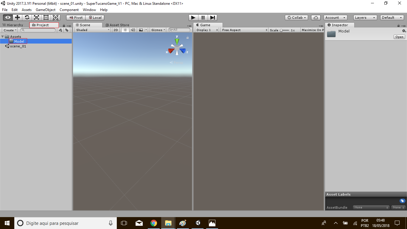 Preparing Scenario — Unity Game 1 | by J3 | KidsTronics | Medium
