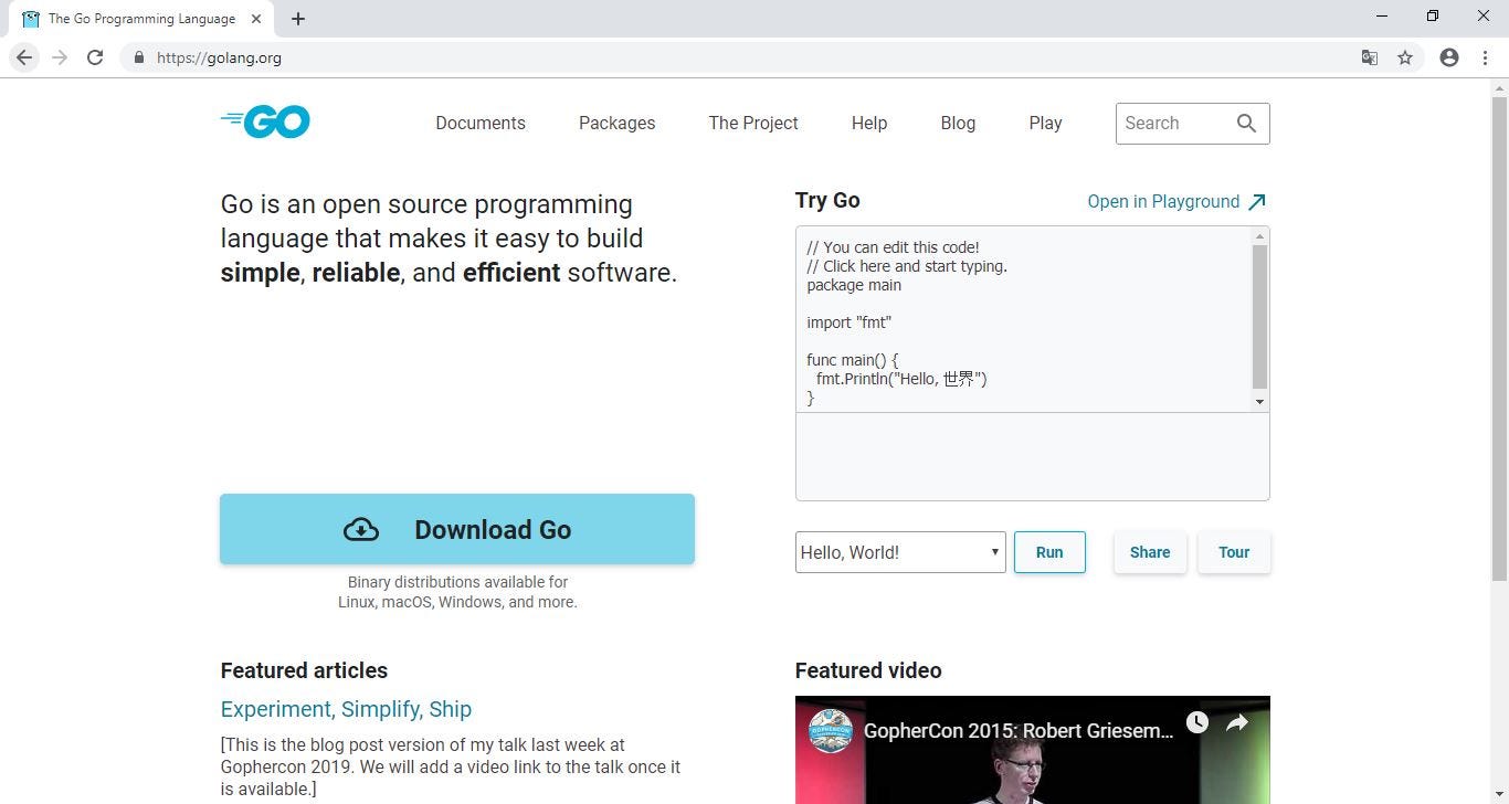 การติดตั้งเครื่องมือในการพัฒนาโปรแกรมด้วยภาษา Golang | by Narongkon Kongprasert | Medium