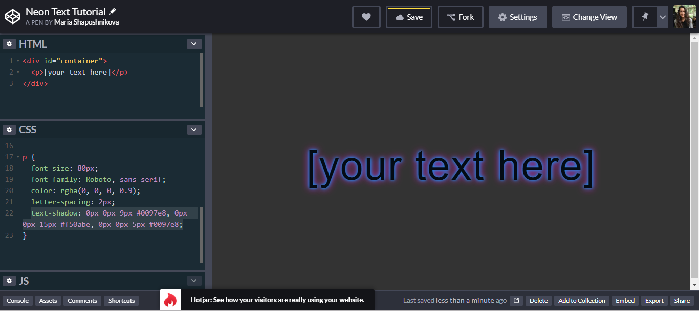 Tutorial: Neon Text in CSS - Prototypr