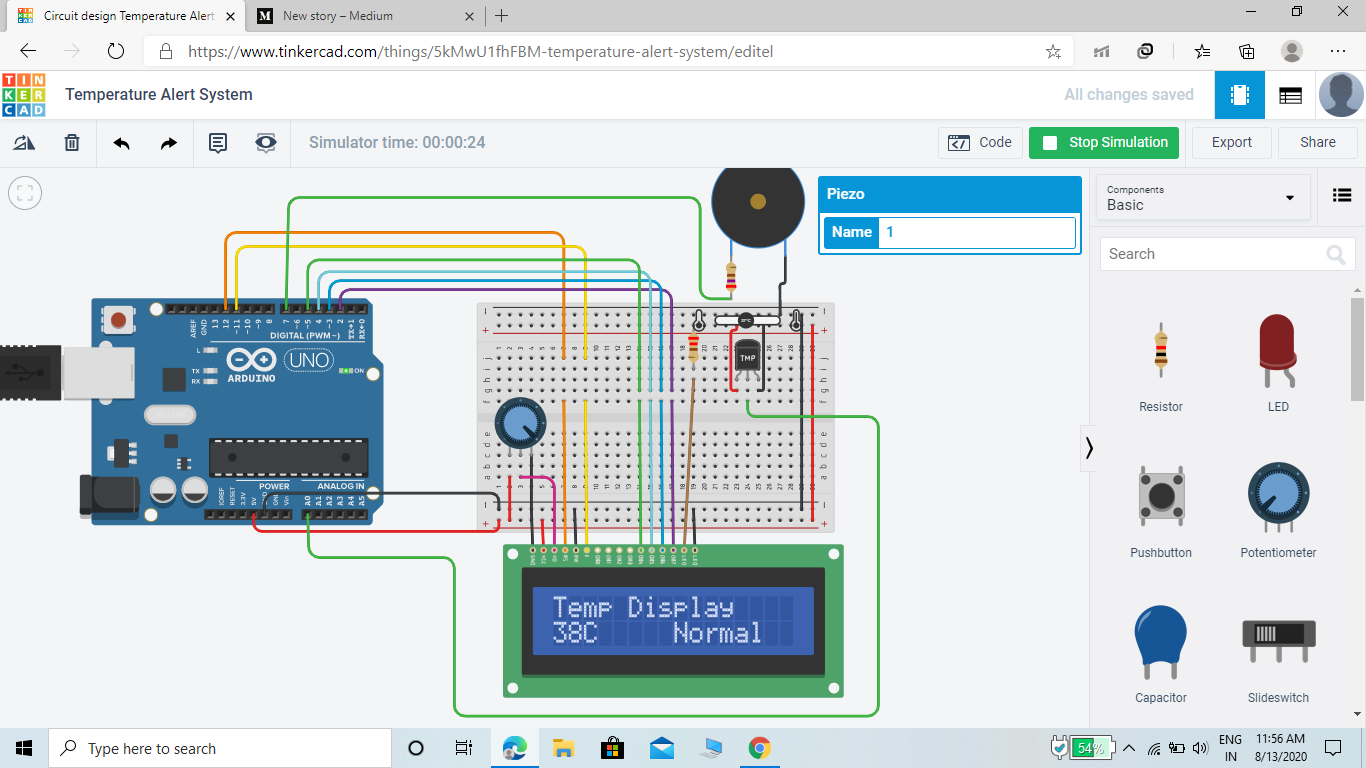 Temperature Alert System | Medium