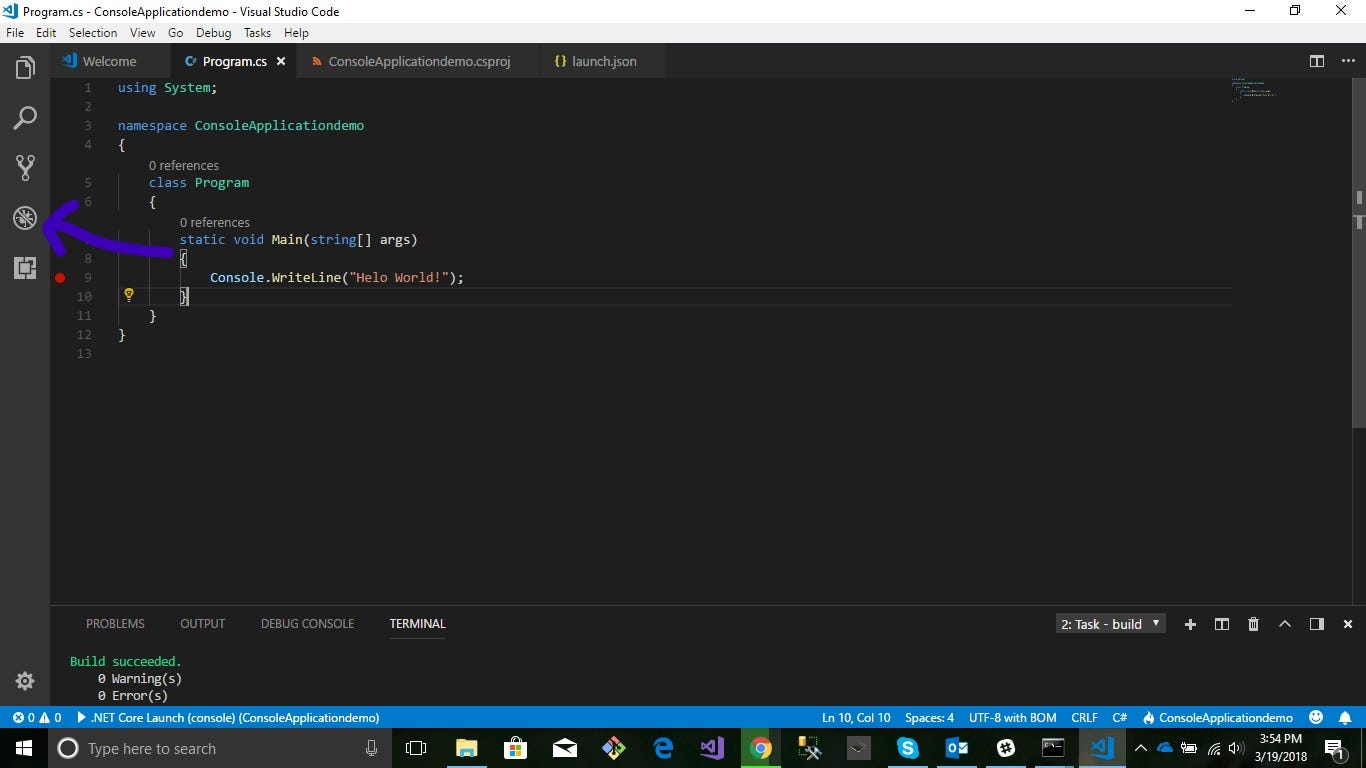 Create a Console Application Using .net core and visual studio code ...