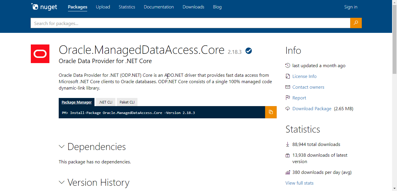 Oracle with .Net Core. เนื่องจากโปรเจคใช้เป็น .Net Core และตัว… | by วัฒนชัย วงศ์ประเสริฐ | Medium