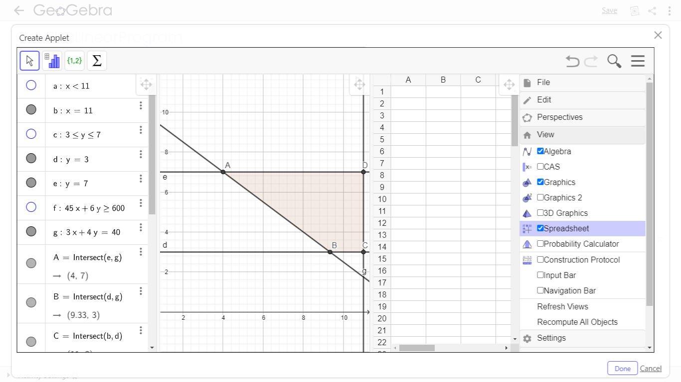 Geogebra Plus Linear Programming. We’ll Create a Geogebra program to help… | by J3 ...
