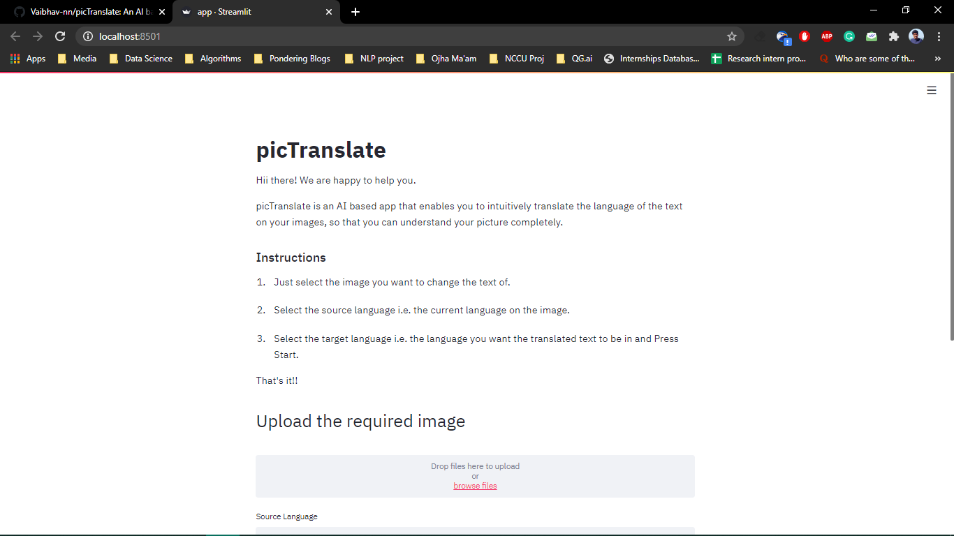 picTranslate: Seamless live Image Text translator | by Vaibhav Tiwari ...