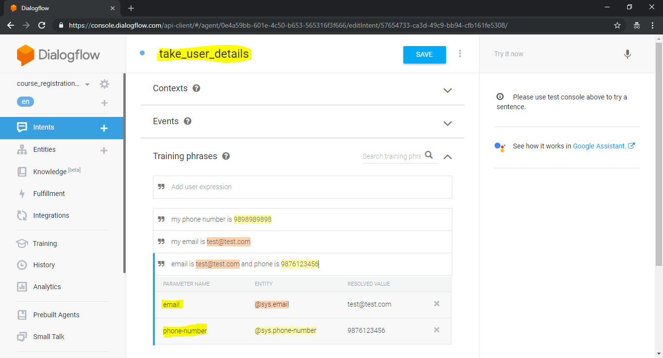 Building a voice-enabled Chatbot for a website using Dialogflow, Fulfillment + Firebase cloud ...