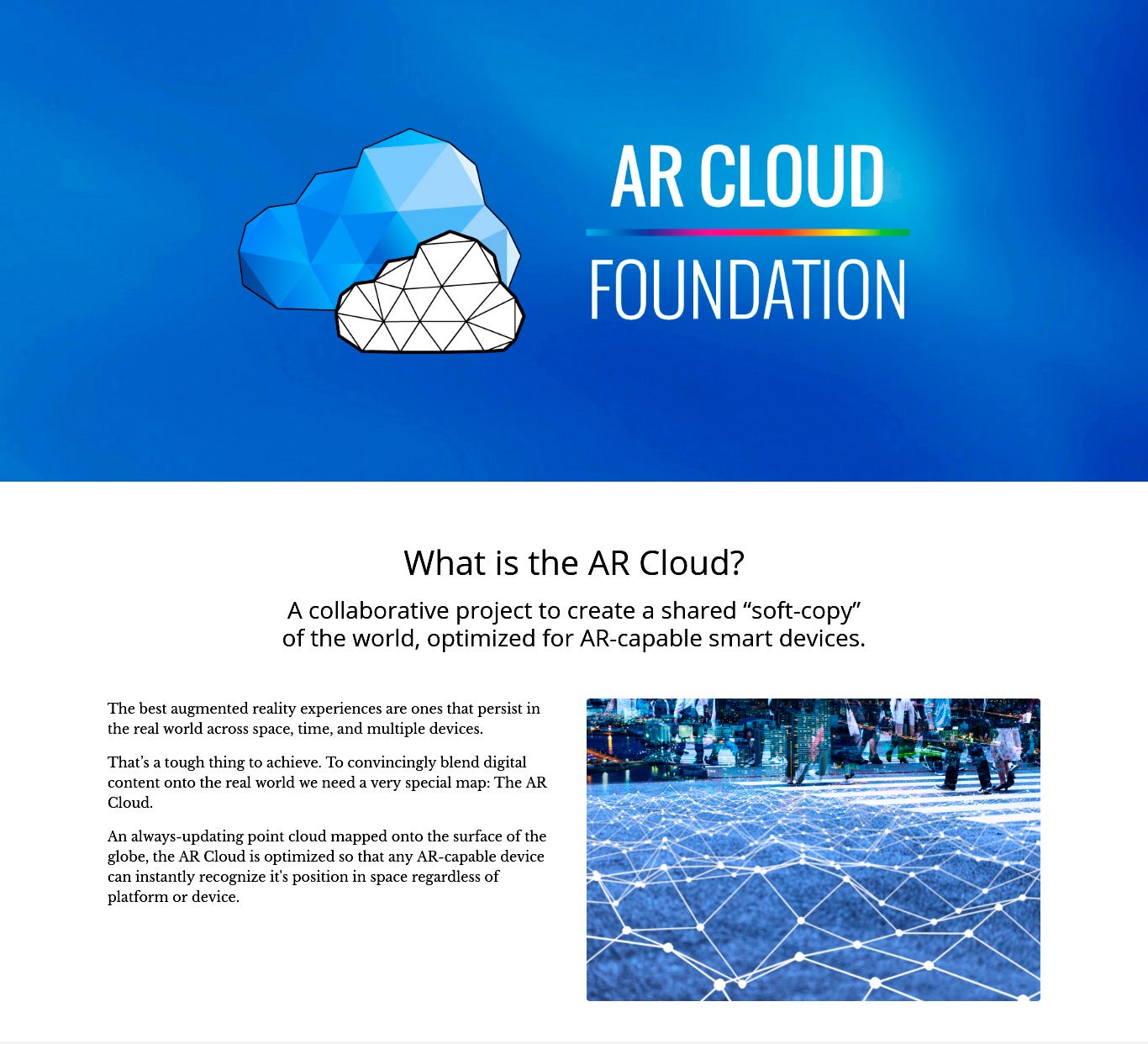 The Open AR Cloud. Of the People, by the People, for the… | by Ray Di ...
