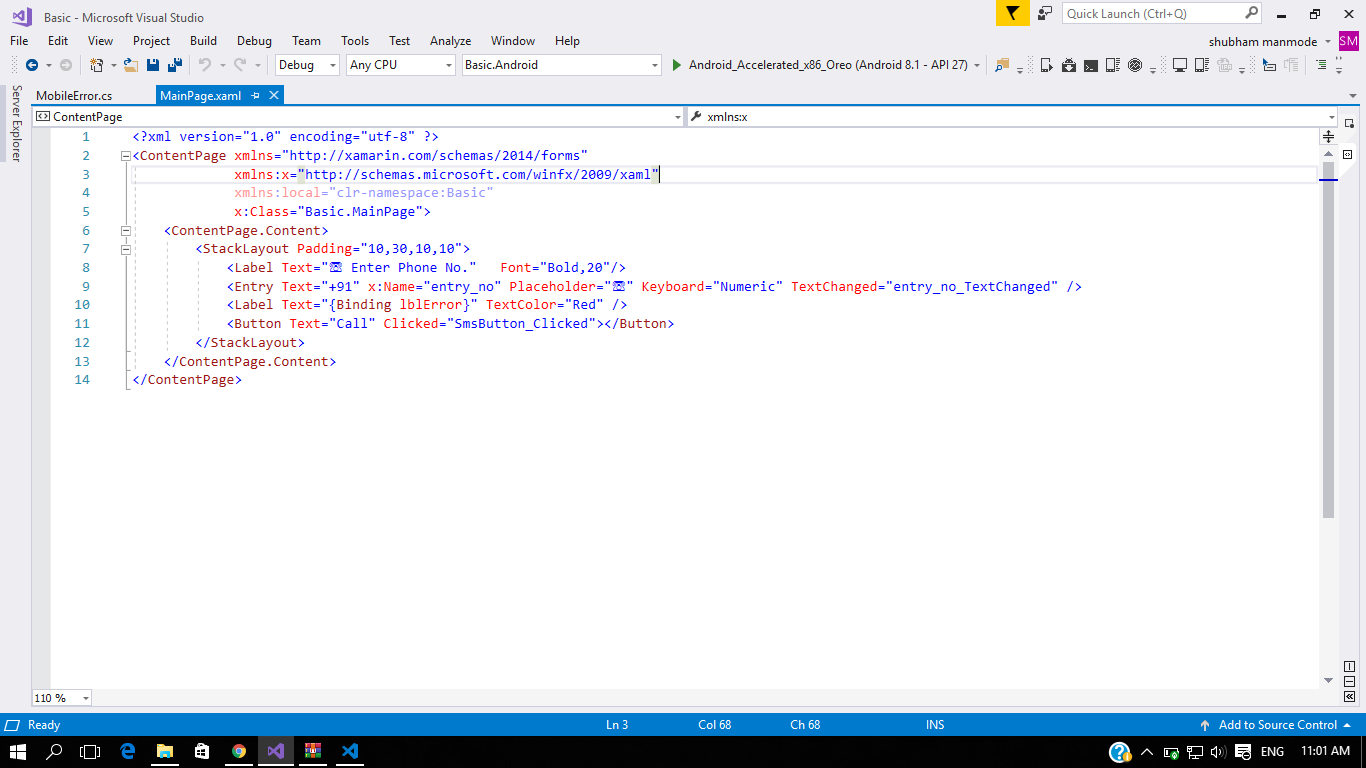 Xamarin.Forms — Phone Dialer Using Xamarin.Essentials | by shubham manmode | Medium