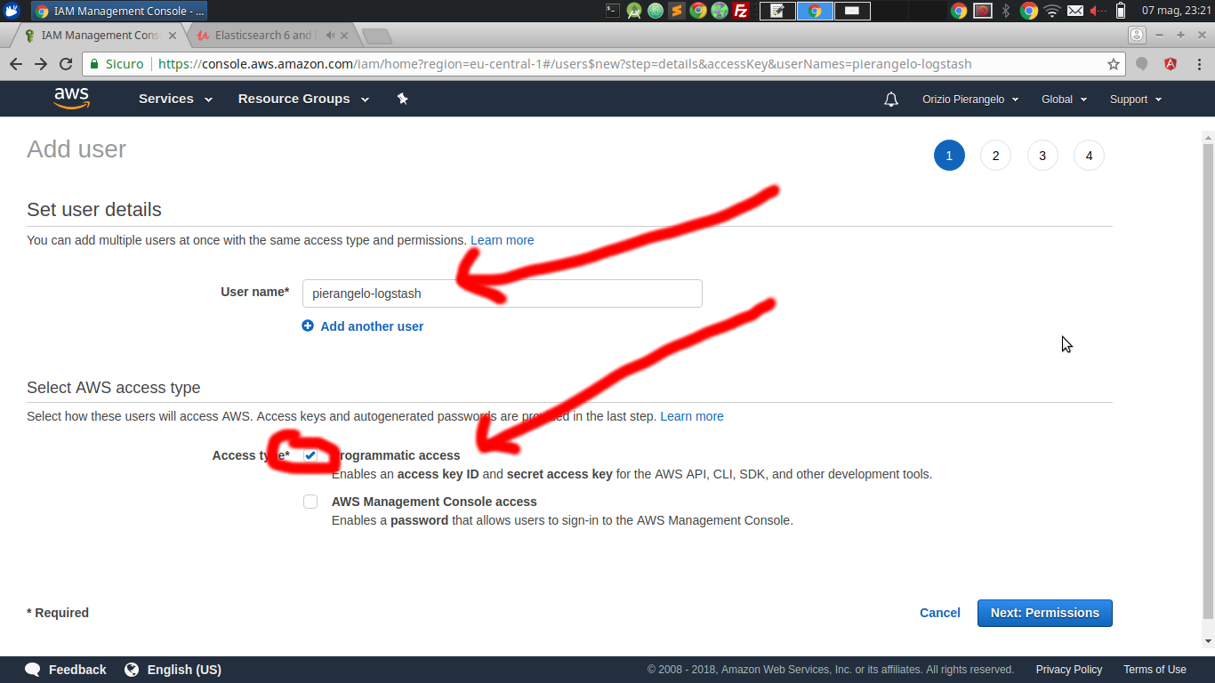 Connect logstash to aws S3. Connect to your AWS console and open… | by Pierangelo | Medium