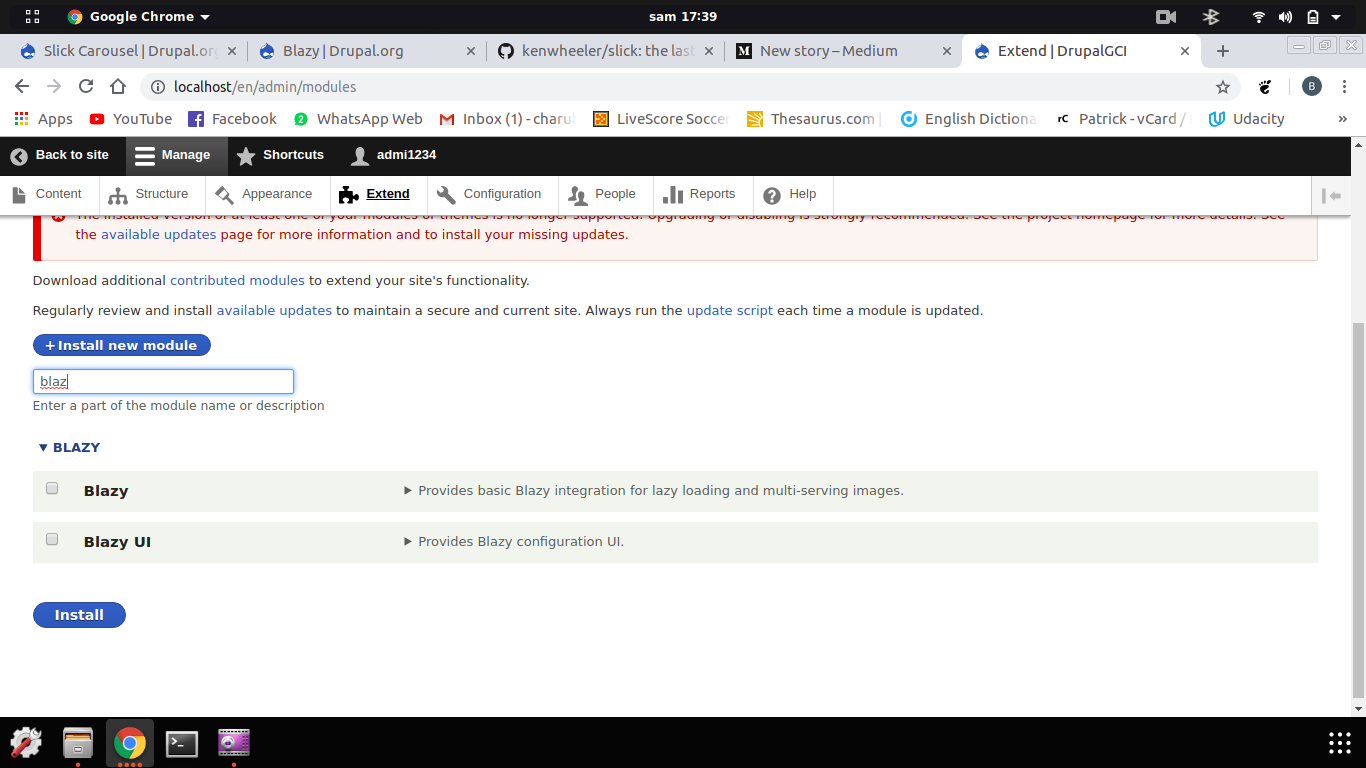 Add an image gallery slideshow to your Drupal blog/website | by Bagha Charuduth | Medium