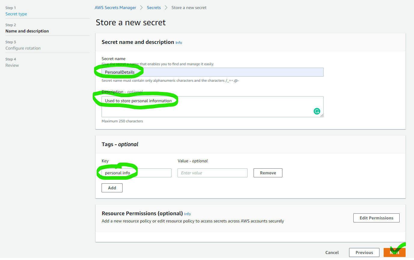 Create a Secret Manager AWS Console | by Sukhpinder Singh | The Tech ...