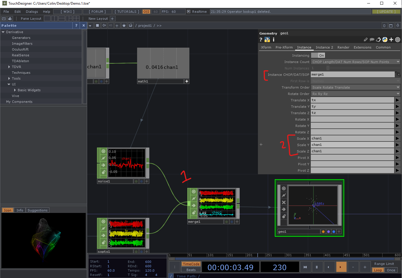 Building a Live Custom Audio-Reactive Visualization in Touchdesigner