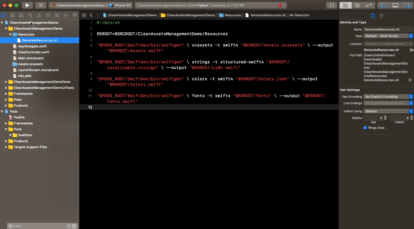 Manage resources in Swifty way using SwiftGen | by Muralidharan Kathiresan | Swift India | Medium