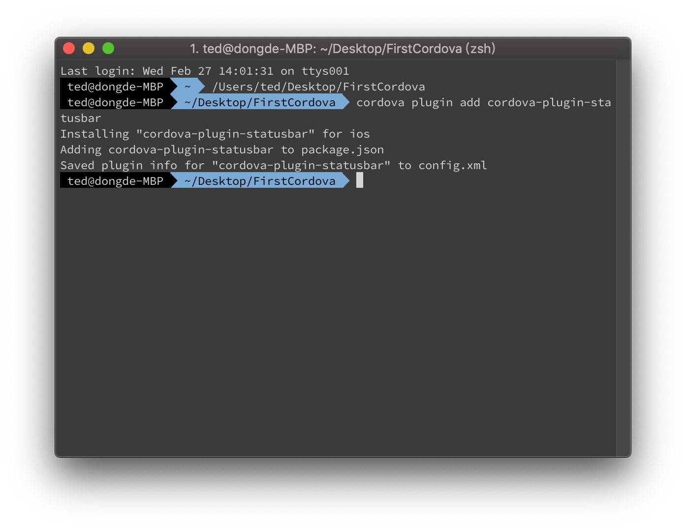 Cordova 實作Plugin應用-StatusBar. 這個章節主要是講解Cordova… | by Ted dong | Ted-workDeveloper | Medium