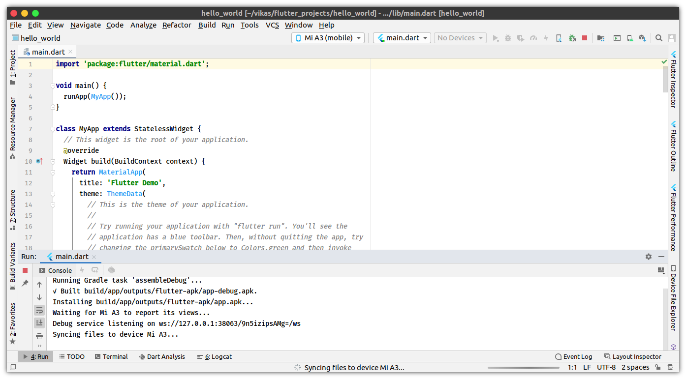 Getting Started With Flutter | Hello World | First App | Medium