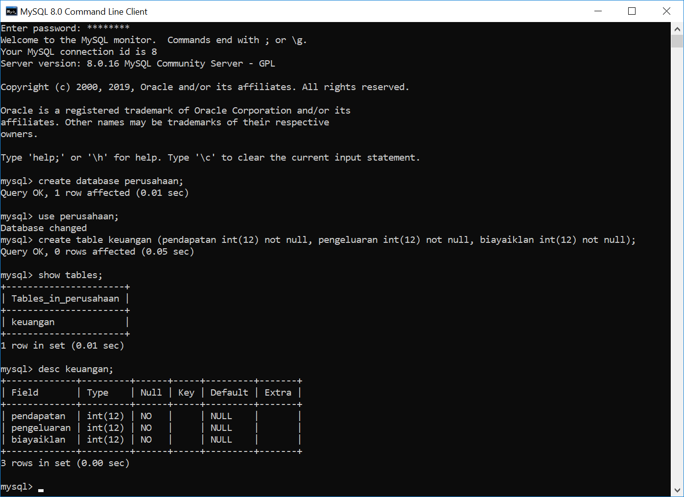 Menampilkan Tabel Data dari MySQL menggunakan Python Flask